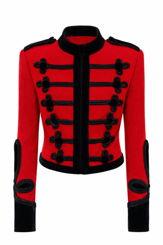 Napoleon jacket з вовни red | Anka Studios