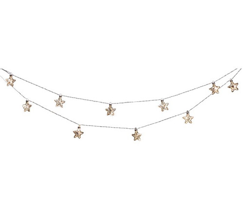 Gold Star String Lights | My Holiday Fix