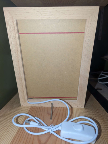 Solid Wood LED lighted Photo Frame | Crafty Knights