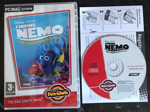 Disney Pixar Finding Nemo, Nemo's Underwater World Of Fun, PC Game ...