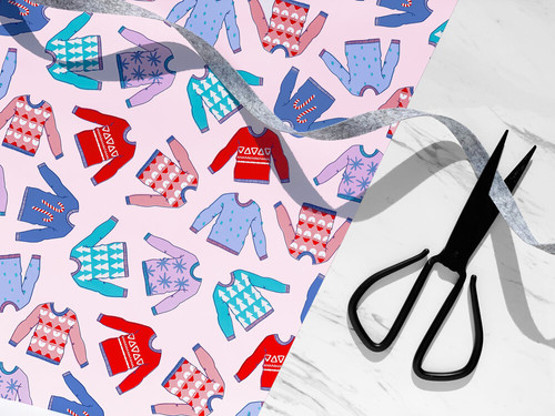 Ugly Sweater Wrapping Paper Sheet | JASPER+PINE