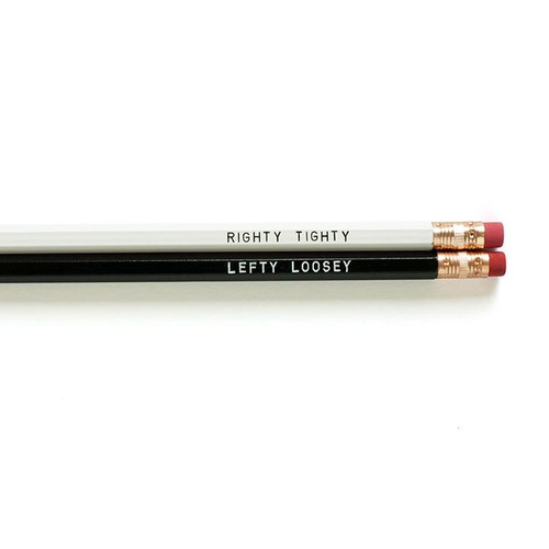 Righty Tighty, Lefty Loosey Pencils | JASPER+PINE