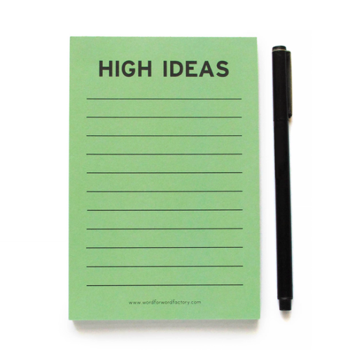 High Ideas Lined Notepad | JASPER+PINE