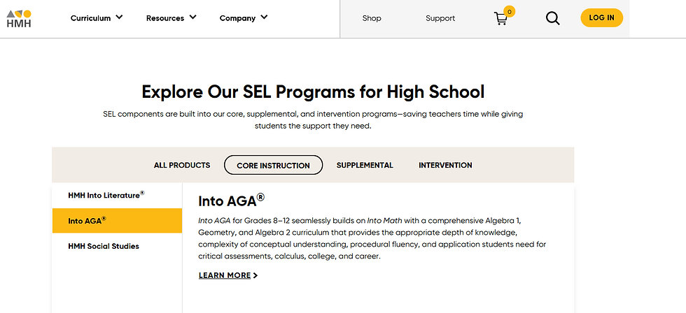 A Closer Look at the New Math Curriculum and Embedded SEL Programming