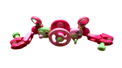 ELC pink steering wheel buggy sensory toy | no toy left behind