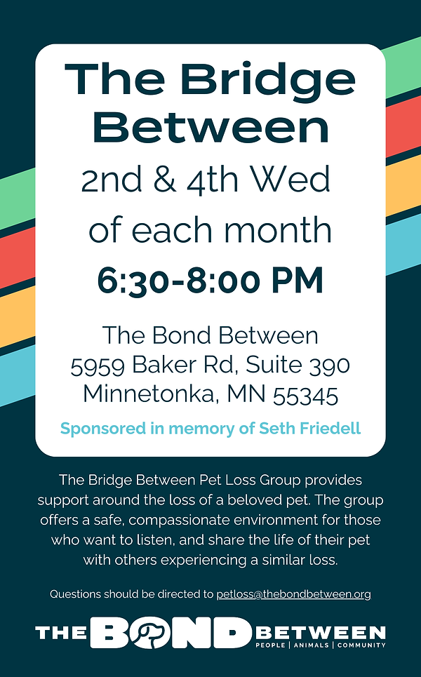 Pet Loss Support Group | The Bond Between