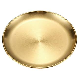 STAINLESS STEEL BBQ PLATE - GOLD 20CM | HNJ FOOD SUPPLY
