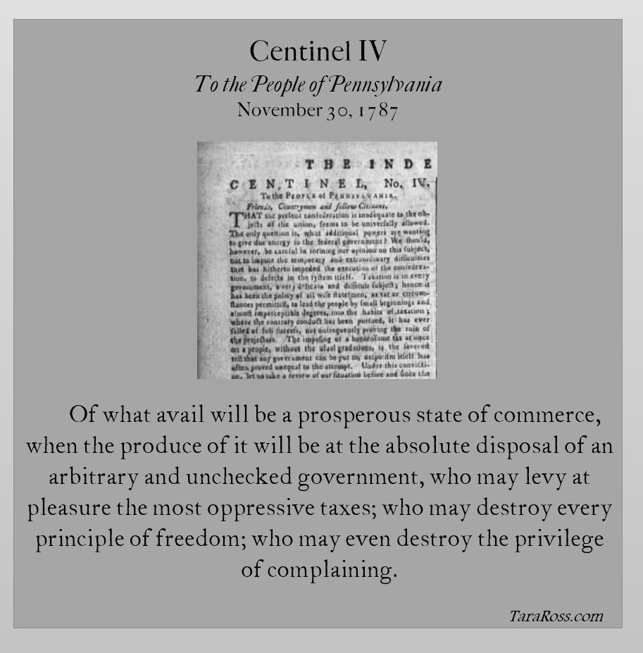 The Anti-Federalist Papers: Centinel I