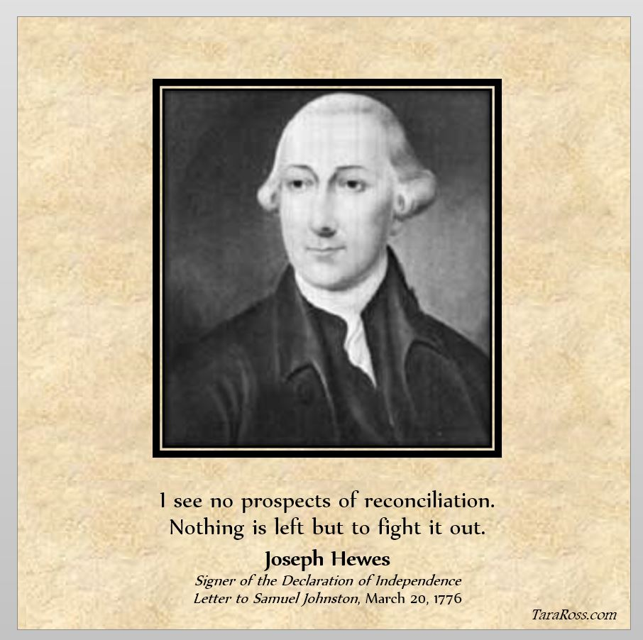 This Day in History: Joseph Hewes, signer of the Declaration — and pacifist