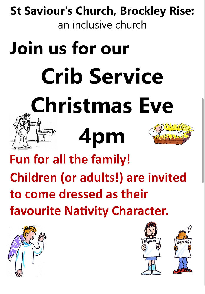 Family Christmas Eve Crib Service @ 4pm- Extra points for Nativity ...