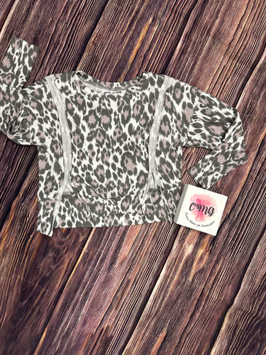 Erge Leopard Print Drop Shoulder Top | Charles Marie's For Grandmothers