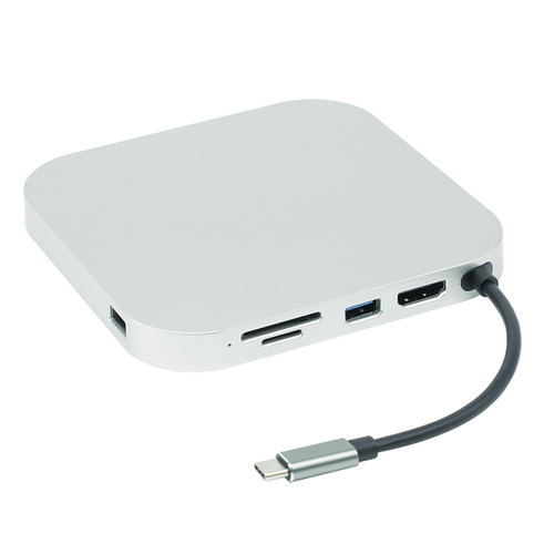 6-in-1 USB-C HDMI Stand & Hub for Mac Mini M4 | Cable Technology Corp.