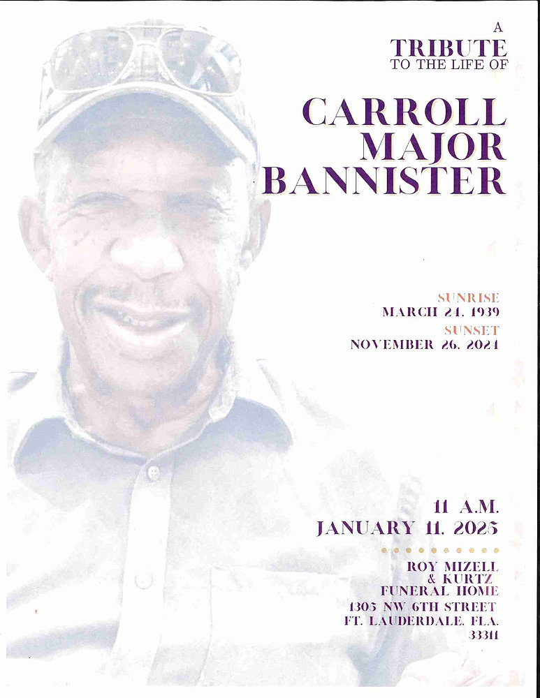 MR. CARROLL MAJOR BANNISTER