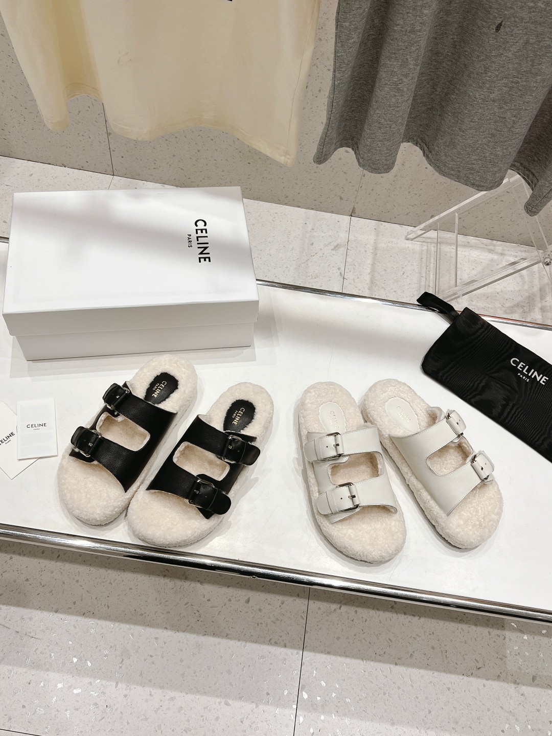 Celine Wool Slippers – Paristore