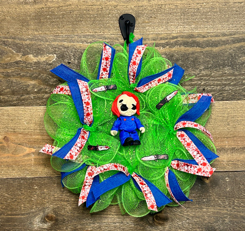 Chucky Mini Horror Wreath | Seiffwreaths 1