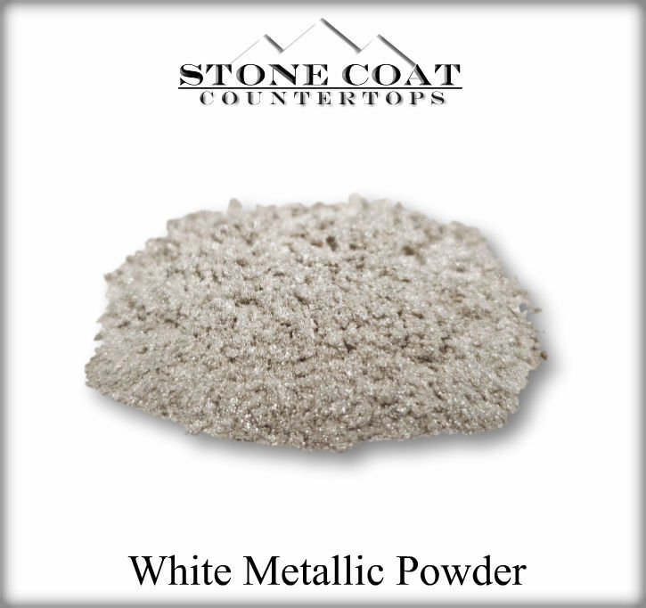 White Metallic Powder | stonecoatcountertops