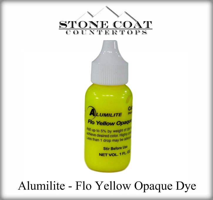 Alumilite Florescent Yellow Opaque Dye | stonecoatcountertops