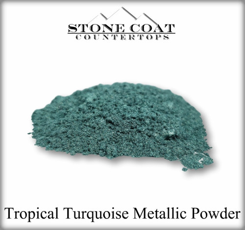 Tropical Turquoise Metallic Powder | stonecoatcountertops