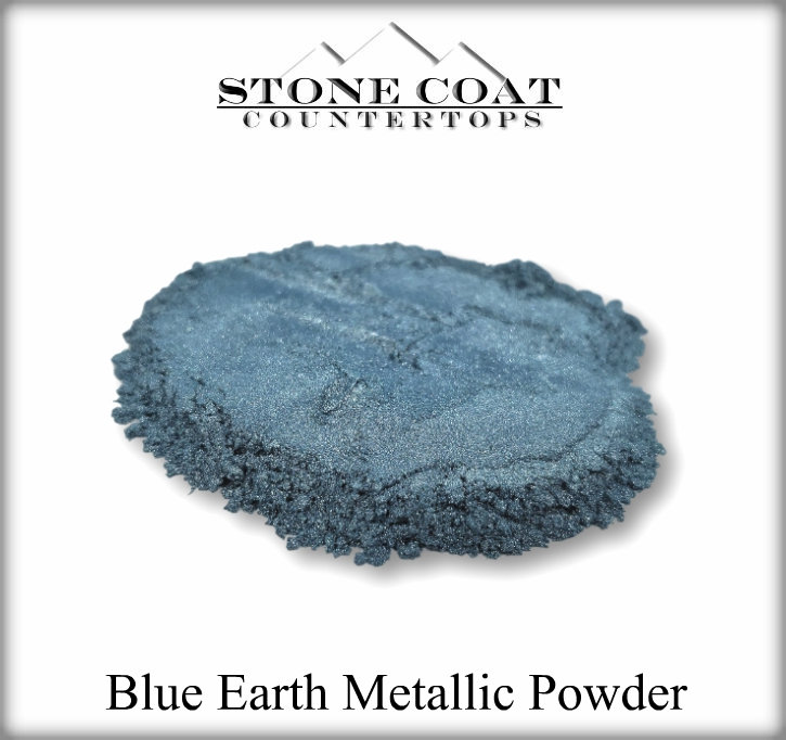 Blue Earth Metallic Powder | stonecoatcountertops