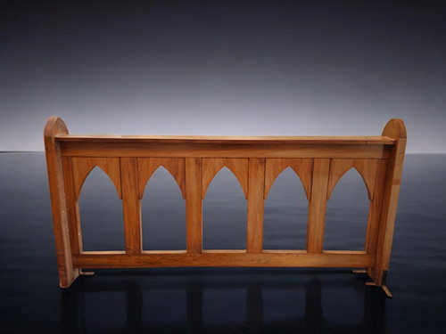 Wooden Communion Rail Pair | Silver Screen Rental