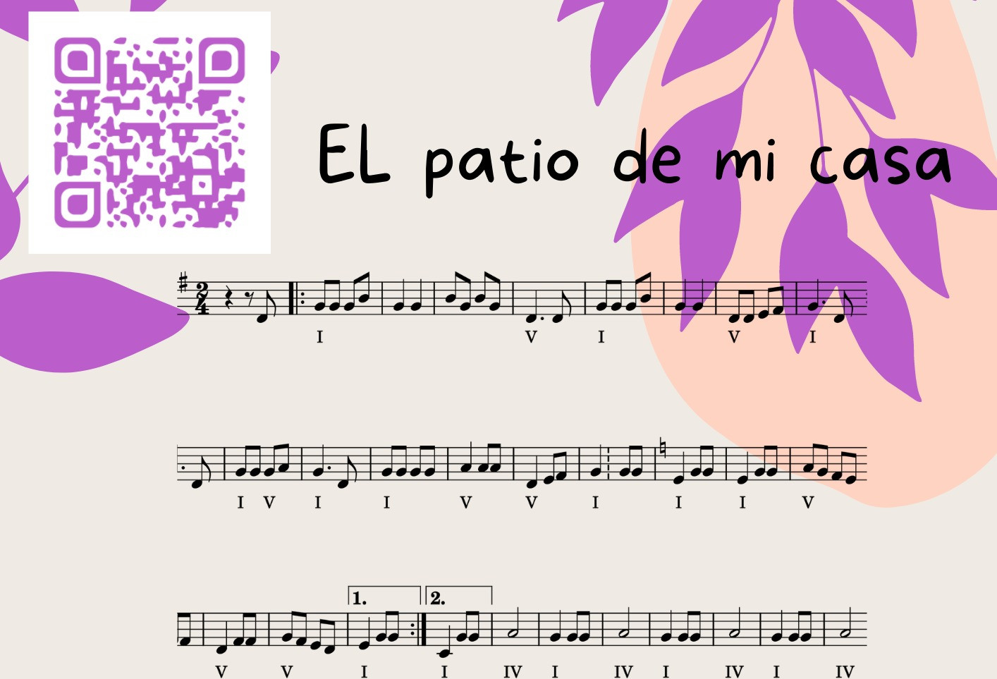 Canciones infantiles con código QR por PatriciaG /Spain-Granada