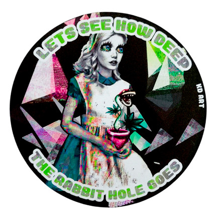 Alice in Wonderland Dab Mat – Down the Rabbit Hole