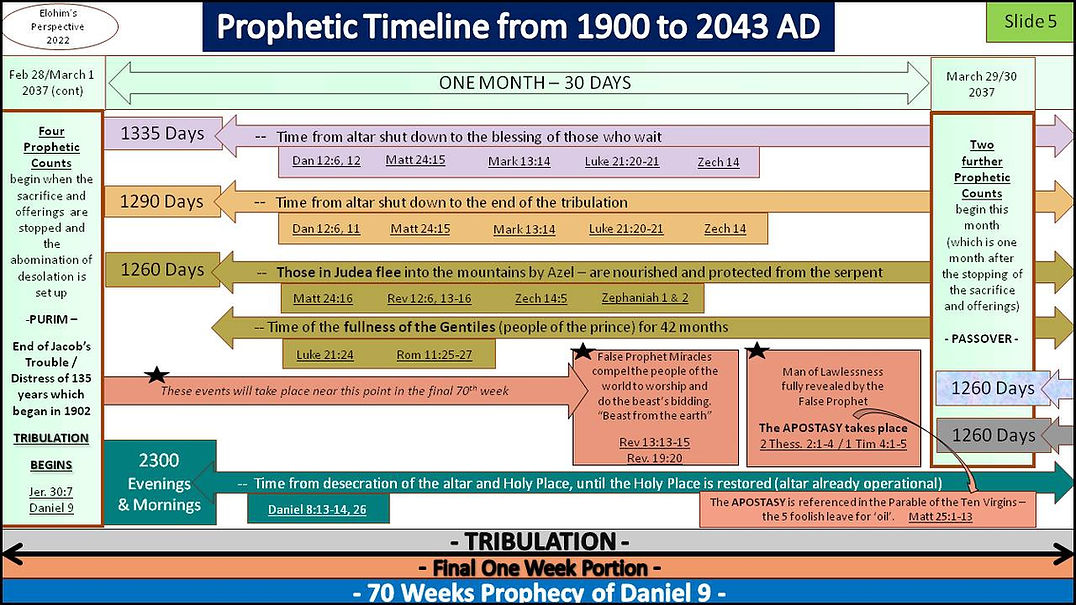 Detailed Timeline Chart - 14 pages | Elohim's Perspective