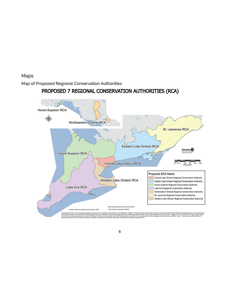 Province proposing the consolidation of Ontario’s 36 Conservation ...