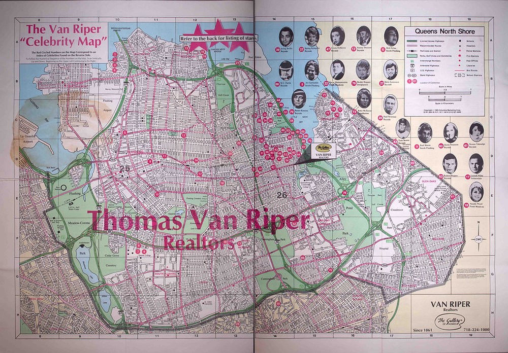 The Van Riper Celebrity Map