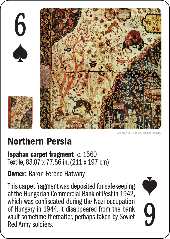 Northern Persia | Ispahan carpet fragment (c. 1560)| WWII Most Wanted ...