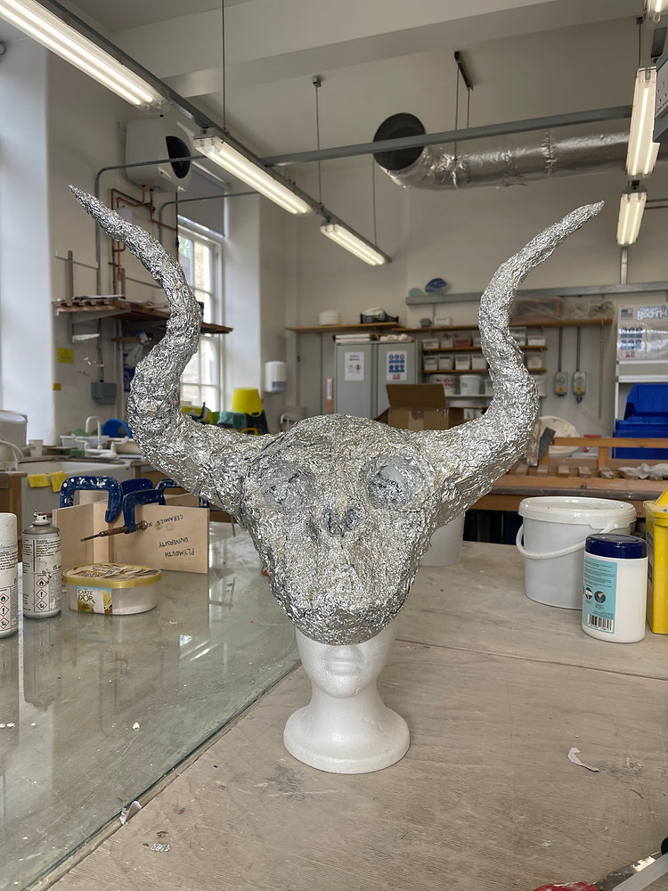Sculpting and Moulding the Minotaur Mask