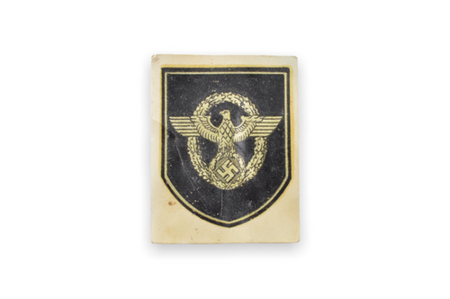 WWII German Polizei Helmet Decal (Unapplied) | CIRCA1941