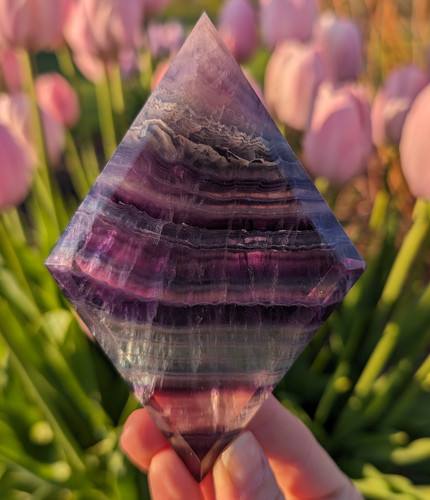 Fluorite Carving Rhombus | Elle Aura Gems