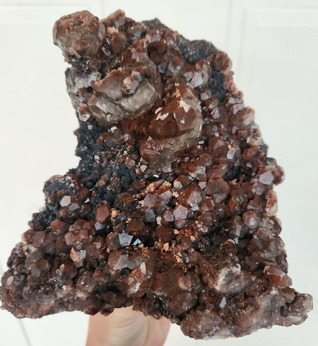 Benz Red Calcite Cluster | Elle Aura Gems