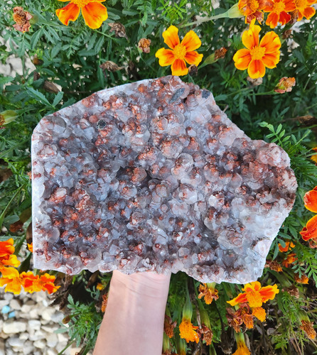 Benz Red Calcite Cluster | Elle Aura Gems