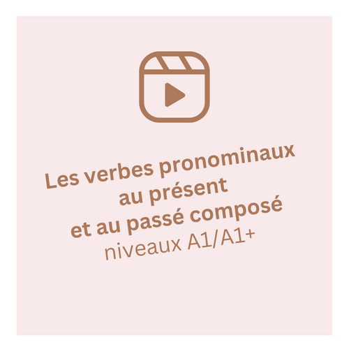 Les verbes pronominaux au présent et au passé composé | French Carte