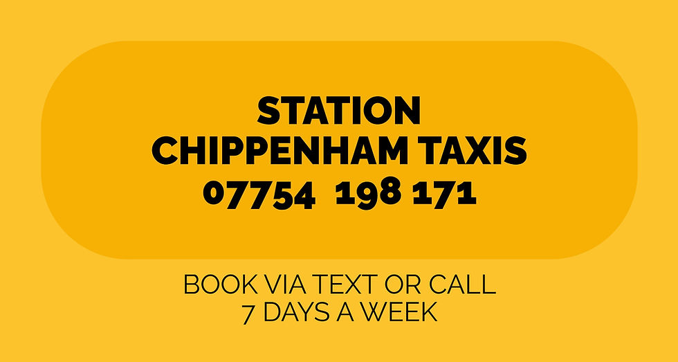 Book via text whatsapp or call Station Chippenham Taxis taxi chippenham