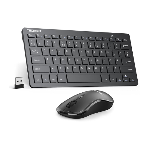 TECKNET Mini Wireless Keyboard and Mouse Set – Compact & Ultra ...