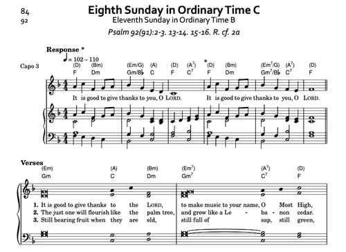 Psalm 92: CJ Olding | Music For Liturgy