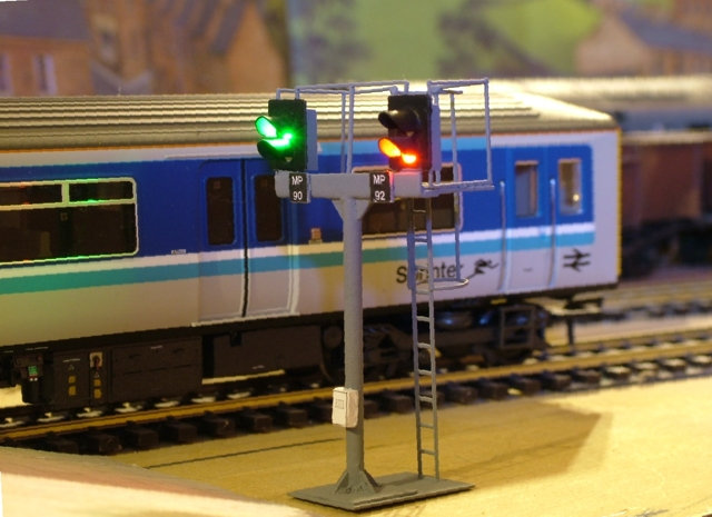 OO Gauge 4 Aspect Twin Platform Signal | CR Signals