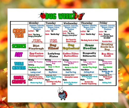 Bug Week! Downloadable PreK Lesson plan! | My Vxw Site Gk3pm9