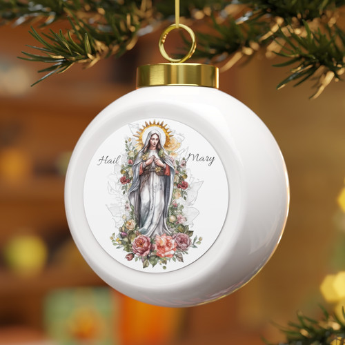 Virgin Mary Christmas Ornament Hail Mary Religious Christmas Gifts ...