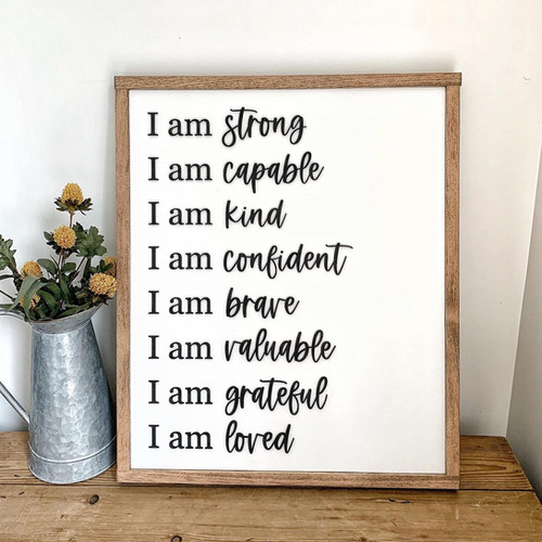 Affirmations 3D sign | Jordan Station Creat