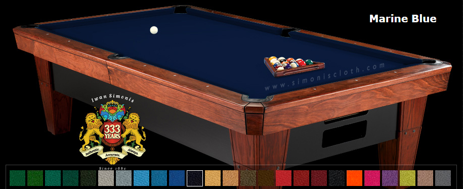 Simonis Cloth Color Chart | Pool Table Movers In Maine | Professional ...