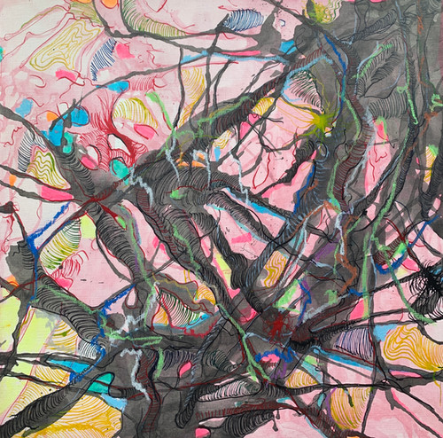 Wired Roots Original Neuro Art - Full Tree II | Art Mira Studio Gallery