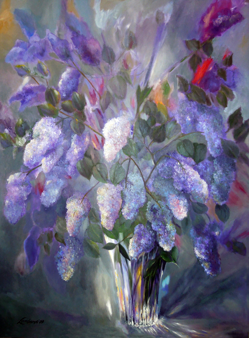 Original Fine Art Featuring Flowers By Robert Lombardi