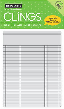 Hero Arts Background Stamp - Ledger | becka-b