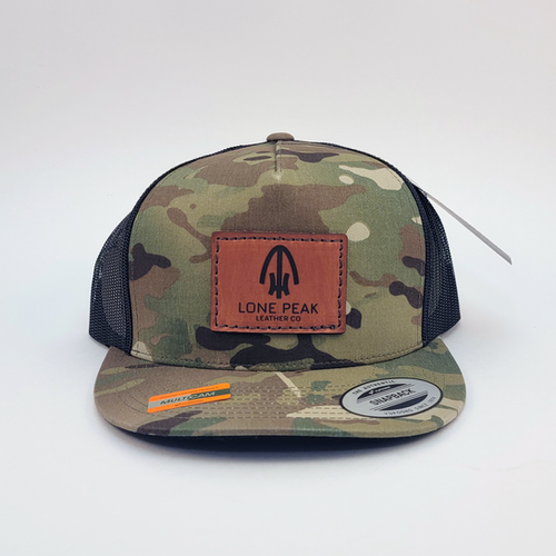 Genuine Leather Patch Hat - MultiCam | lonepeakleatherco
