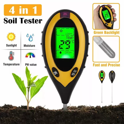 Buy 4 in 1 Soil PH Tester Moisture Sunlight Light Test Meter for Garden ...