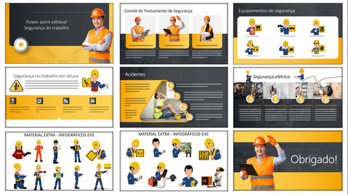 Slides da segurança do trabalho em Power point totalmente editáveis ...